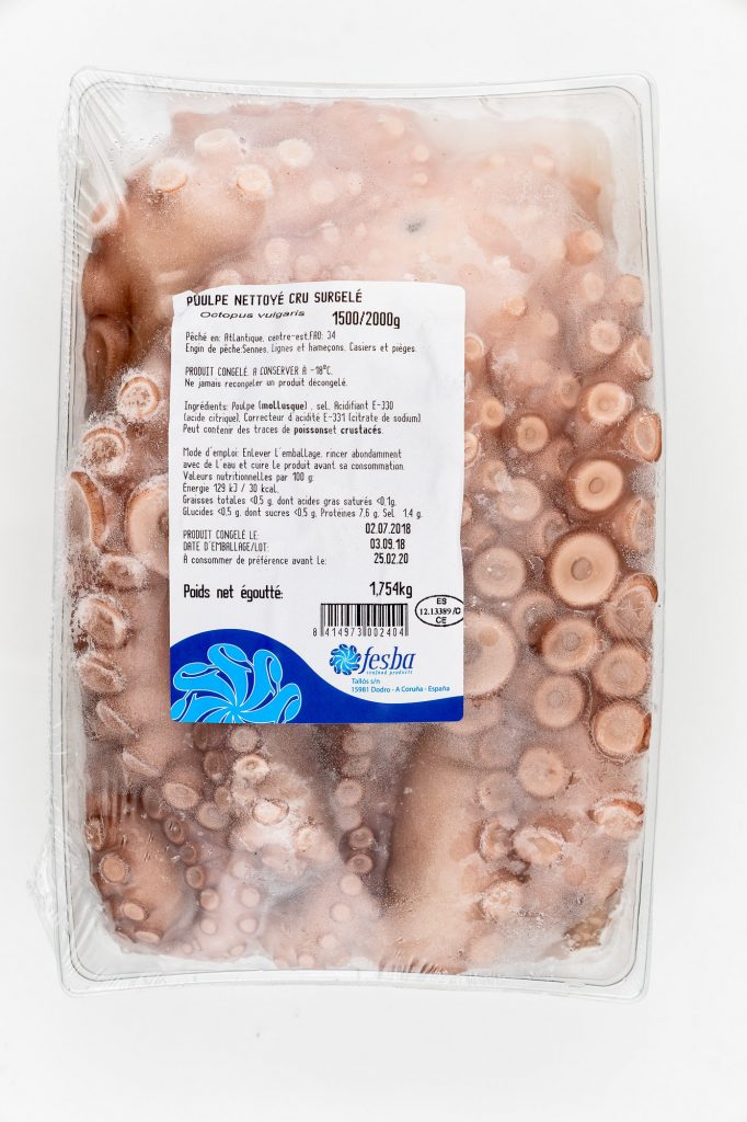 Raw Octopus in Tray - FESBA